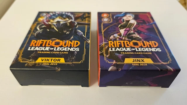 RIFTBOUND LEAGUE OF Legends TCG 2025 Demo Trial Decks Jinx and Viktor ...