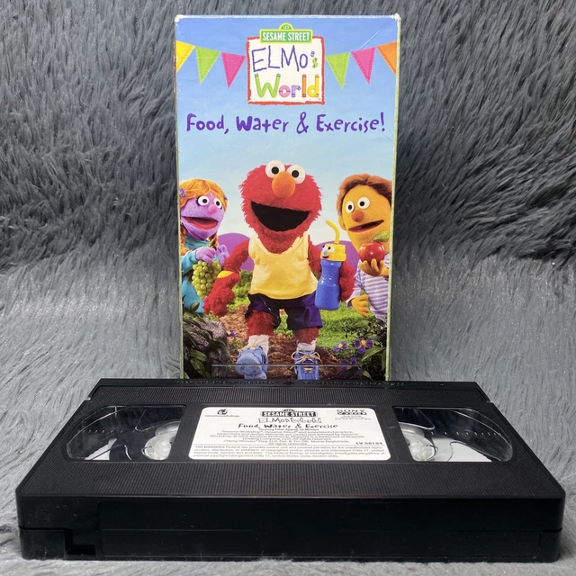 SESAME STREET ELMOS World Food Water And Exercise VHS HTF 2005 Elmo ...