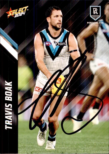 SIGNED 2024 PORT Adelaide Power AFL Select Footy Stars Card - Travis ...
