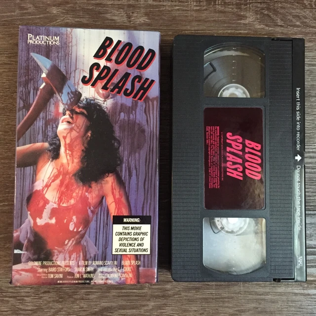 BLOOD SPLASH VHS aka NIGHTMARE / Nightmares in a Damaged Brain £166.92 ...