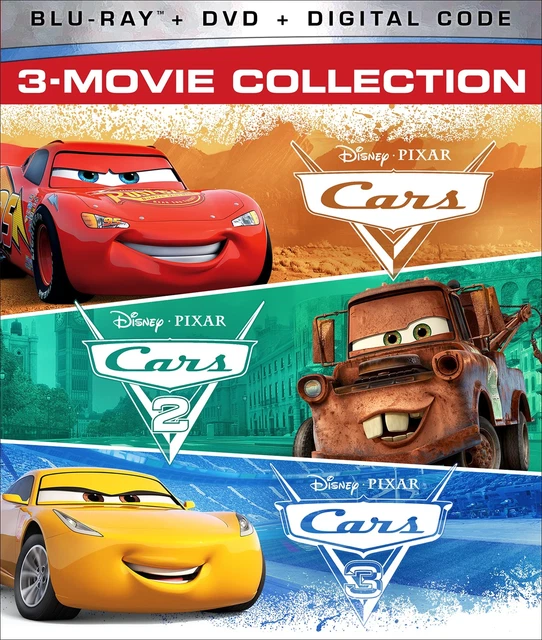 CARS 3-MOVIE COLLECTION (Blu-ray) Wilson Owen Hunt Bonnie Newman Paul ...