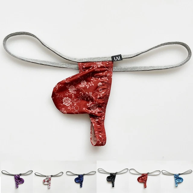 LOW RISE STRING Thong Underwear for Men with Bulge Pouch and Breathable ...
