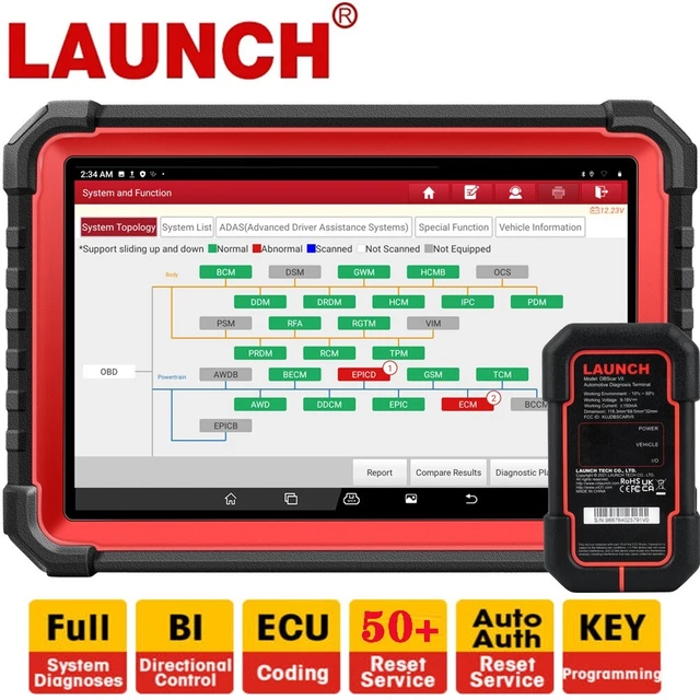 2024 LAUNCH X431 PRO3S+V5.0 OBD2 Auto Diagnosegerät Scanner Key ...