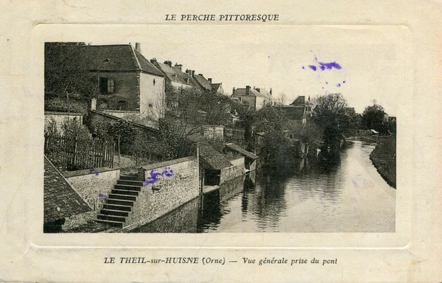 CARTE VAL AU PERCHE Vue générale prise du Pont de Le Theil sur Huisne EUR 5,00 - PicClick FR