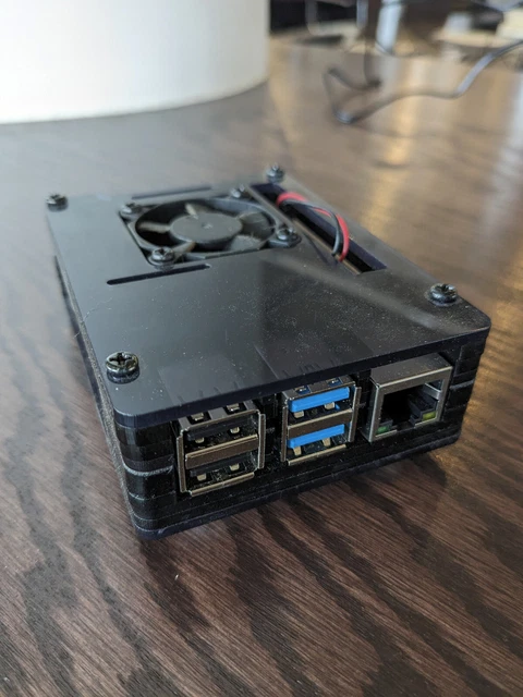RASPBERRY PI 4 Model B, 4GB RAM + Case with Fan + SD card + Power Cable ...