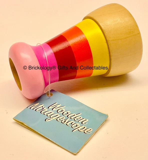 WOODEN PASTEL RAINBOW Kaleidoscope Prism Optical Observation ...