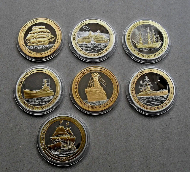 2010 SHIPS THAT Made History Spot-Gold Medals Multi Listings £22.50 ...