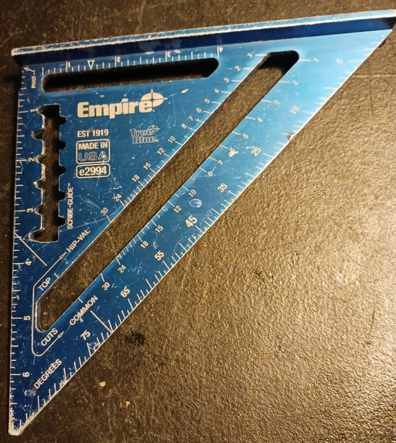 EMPIRE LEVELS E2994 7" High Definition Rafter Square £9.52 - PicClick UK