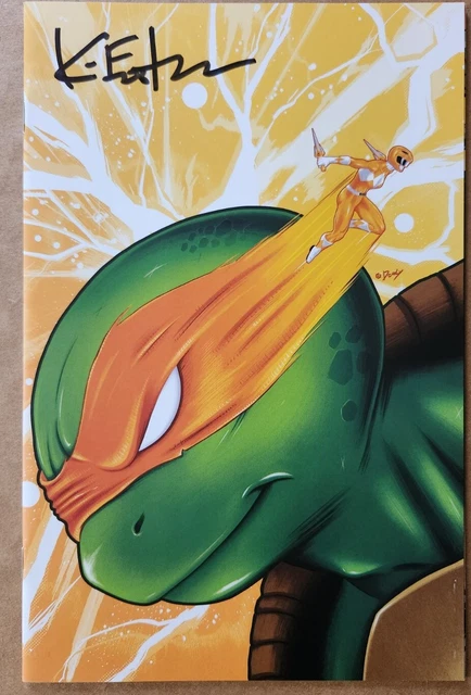 MIGHTY MORPHIN POWER Rangers/Tmnt Ii #3 (Vierge) Whatnot Signé Kevin ...