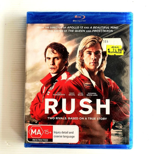 RUSH BLU-RAY 2014 Action, Formula 1 One Racing, 1970s, Chris Hemsworth ...