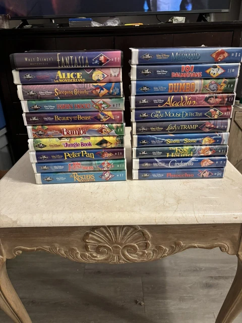 20 Rare Vintage Black Diamond Walt Disney Vhs Complete Set 13996 0963