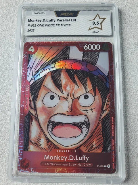 CARTE ONE PIECE PCA 9,5 Monkey D Luffy Parallel EN P022 Ultra Rare PCA 9,5 EUR 1,00 - PicClick FR