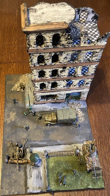 DIORAMA BUILDING EN Ruine Berlin 1945 Ww2 1/72 (253) EUR 70,00 ...