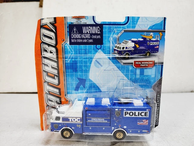 MATCHBOX E-ONE STATE Police Mobile Command Center Diecast Vehicle Fire ...