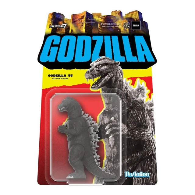 FIGURINE ARTICULÉE GODZILLA Toho ReAction Wave 05 niveaux de gris 1955 ...