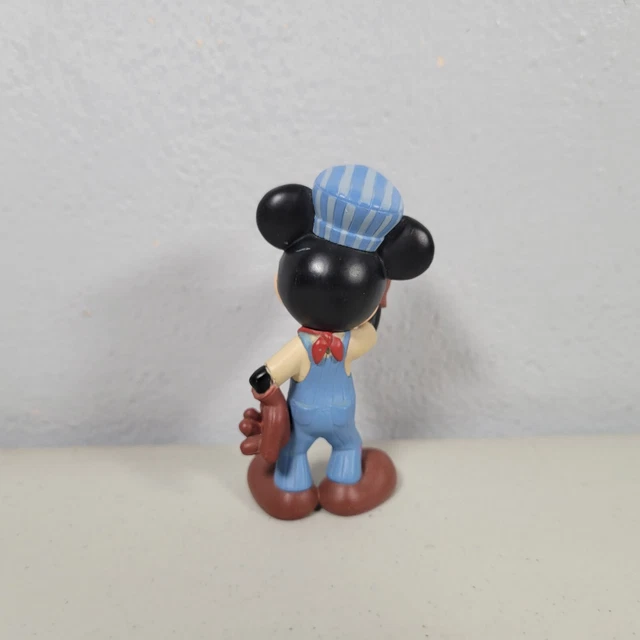 DISNEY TRAIN CONDUCTOR Mickey Mouse PVC Cake Topper Mickey Figure ...