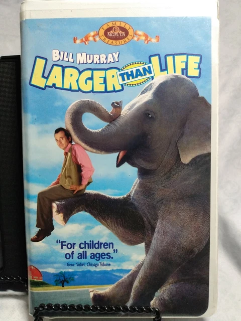 LARGER THAN LIFE VHS Tape 1996 Clamshell Bill Murray Family Movie £6.55 ...