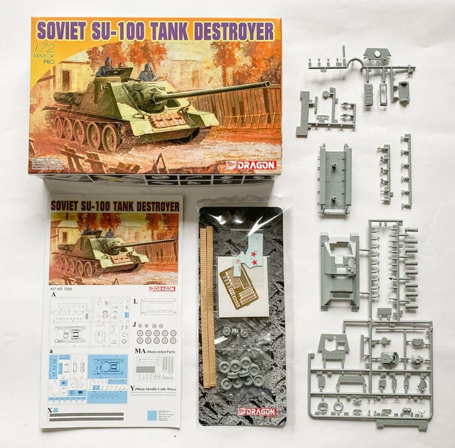 SU-100 SOVIET TANK Destroyer - Dragon 7208 - 1:72 - Top Zustand - Selten EUR 34,99 - PicClick DE