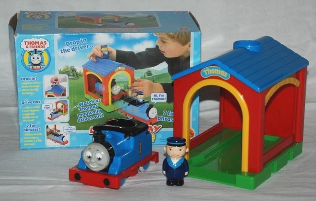 GOLDEN BEAR DRIVE Away Talking Thomas the Tank Engine with Shed ...