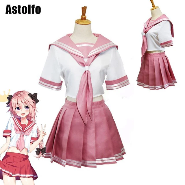 FATE/GRAND ORDER ASTOLFO Cosplay Costume Halloween Uniform Fancy Party ...