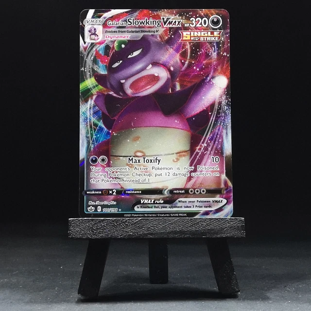 GALARIAN SLOWKING VMAX 100/198 Pokemon Chilling Reign Card TCG Holo ...