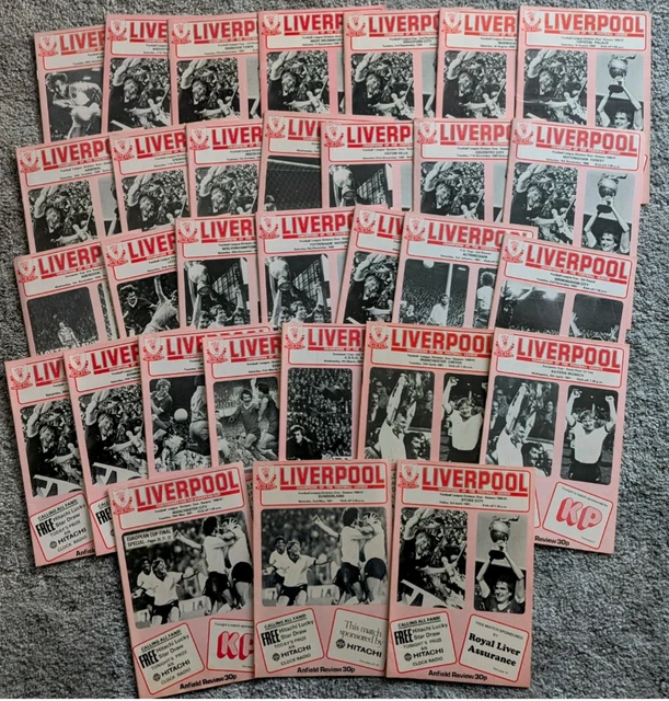 LIVERPOOL FOOTBALL CLUB Lfc Programmes 1979-1980 Season X 31 £52.67 ...