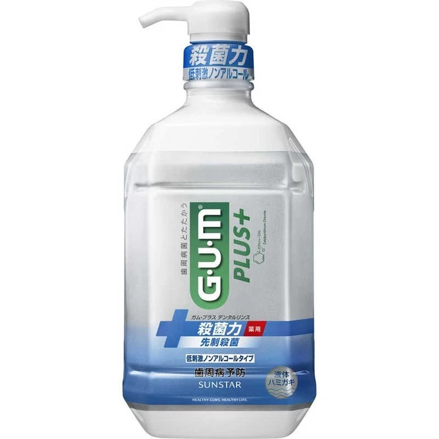 SUNSTAR GUM PLUS Medicated Liquid Toothpaste Non-alcoholic Mint 900ml× ...