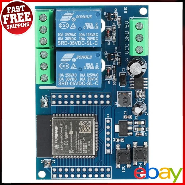 ESP32 ESP32-WROOM DEVELOPMENT Board 1/2/8 Channel ESP32 WIFI BT BLE ...
