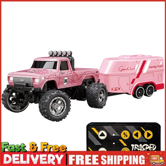 MINI RC MONSTER Truck Car with Lights 1 64 Scale Truck Children Toy ...