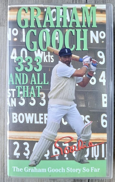 CRICKET - GRAHAM Gooch - England - VIDEO VHS Pal Tape - Essex CC ...