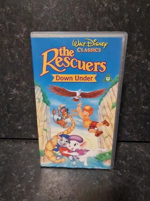 DISNEY'S THE RESCUERS Down Under (Animation) VHS Video Disney Classic ...