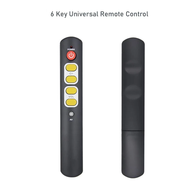 TV 6 KEY Remote Controller Smart Controller Infrared IR Remote Learn ...