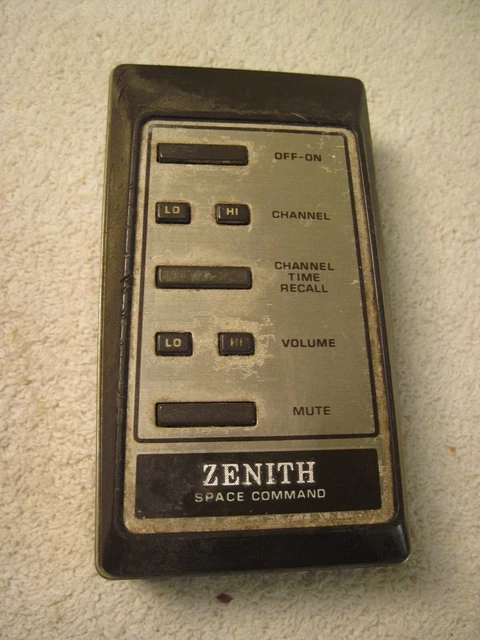 VINTAGE ZENITH ULTRASONIC Space Command Old TV Remote Control 7 Button ...