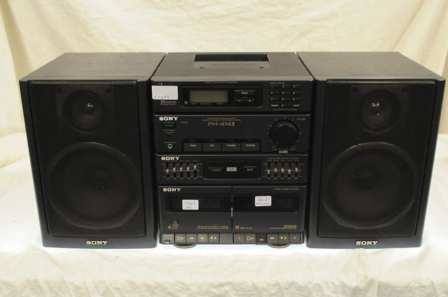 SONY FH-414 II Ghetto Blaster/ HiFi Stereo System + Phono Input HST-414 ...