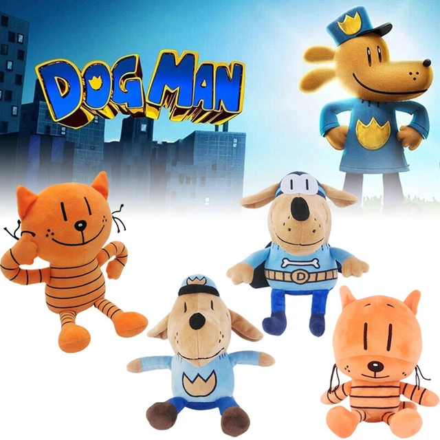 DOG MAN PLUSH Toy Anime Petey Cat Puppy Stuffed Animal Cartoon Plushies ...