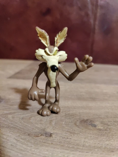 RARE WILEY E Coyote Figure 1989 Vintage Warner Bros Looney Tunes 3 ...