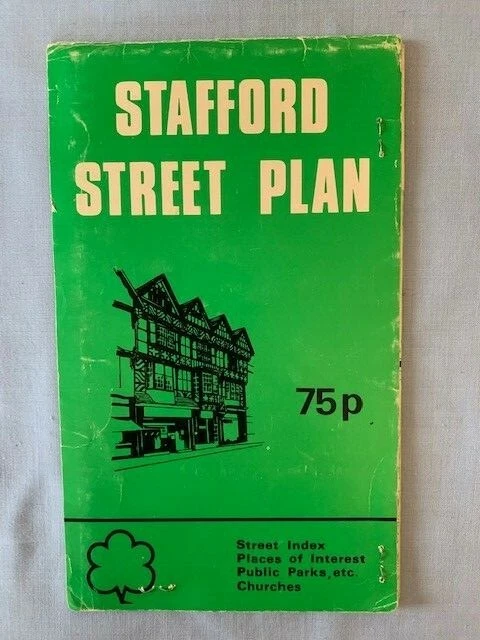 LARGE SCALE STREET Map Plan - Stafford - 1980’s £5.00 - PicClick UK