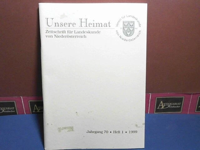 UNSERE HEIMAT. - Jahrgang 70, 1999, Heft 1 - Zeitschrift des Vereines ...