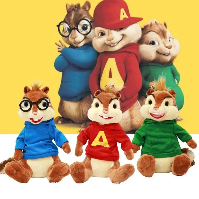 SOFT ALVIN AND The Chipmunks Theodore Simon Plush Stuffed Animal Doll ...