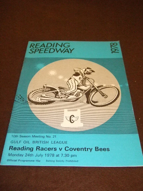 SPEEDWAY - READING Racers V Coventry Bees - July 24 1978 £5.99 ...