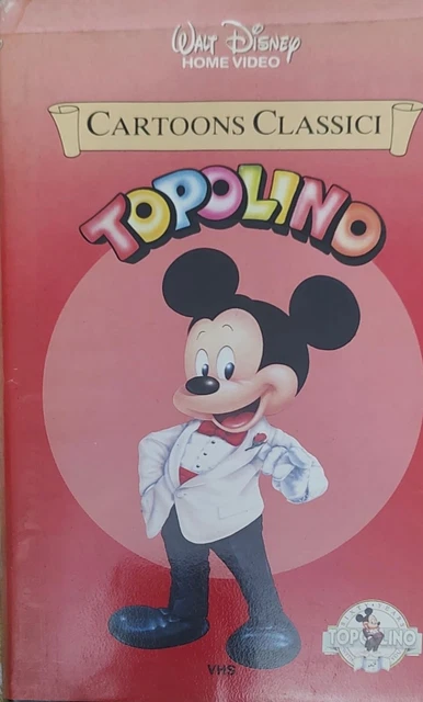 (VHS)TOPOLINO CARTOONS CLASSICI Vhs Walt Disney Home Video Big Box '80 ...
