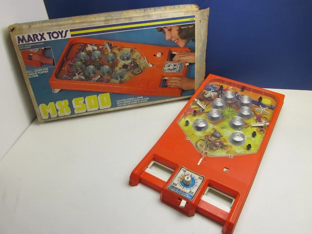RARE VINTAGE COMPLETE MARX TOYS MX 500 PINBALL electronic GAME 1976 ...