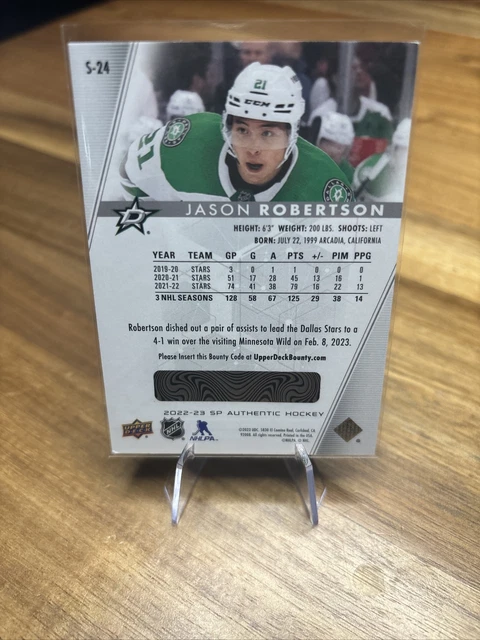 2022-23 SP AUTHENTIC - JASON ROBERTSON Spectrum FX Bounty Unscratched # ...