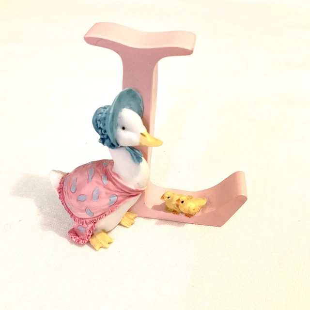 BEATRIX POTTER JEMIMA Puddle-Duck alphabet Letter L ornament ...