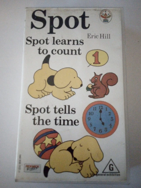 SPOT LEARNS TO Count / Spot Tells The Time VHS Video 1991 Eric Hill £9. ...