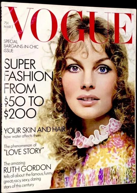 VOGUE MARS 1971 Jean Shrimpton Marisa Berenson Pat Cleveland Catherine ...
