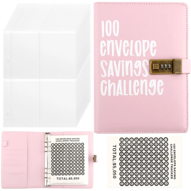 MONEY SAVING DAYS With Lock Envelope Challenge Binder Budget A5 Card ...