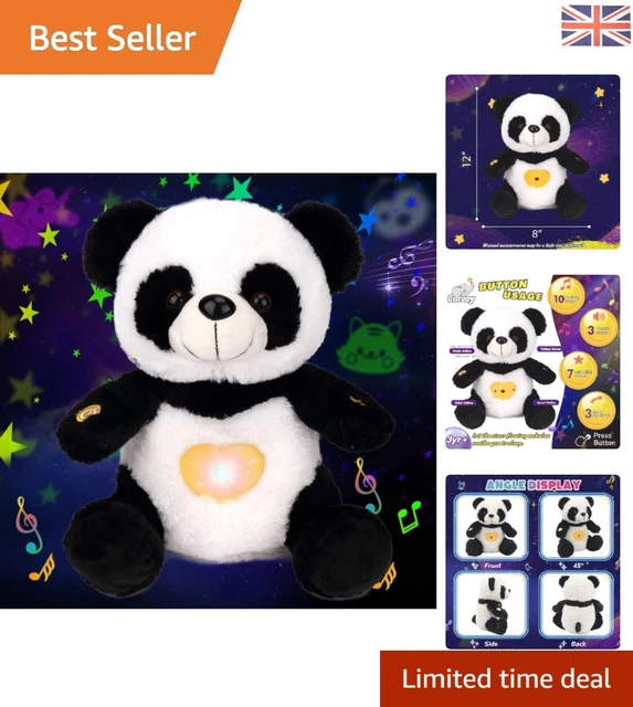 PLUSH PANDA STAR Projector Musical Adjustable Singing Night Light ...