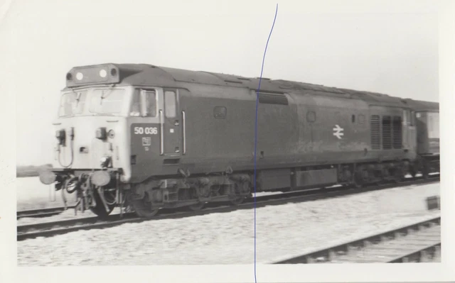 DIESEL RAILWAY PHOTO Class 50 Photograph Train Picture 50036 On A ...