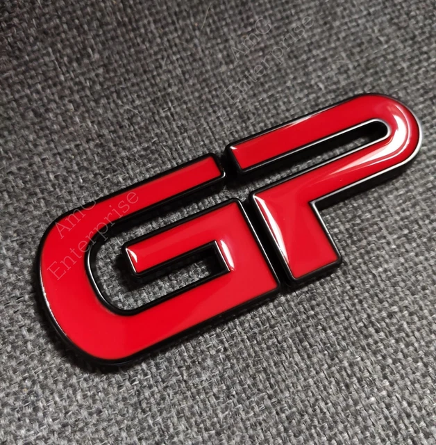 BRILLANT ROUGE & Noir Arrière Badge Lettres pour Mini Gp COOPER S Jcw ...